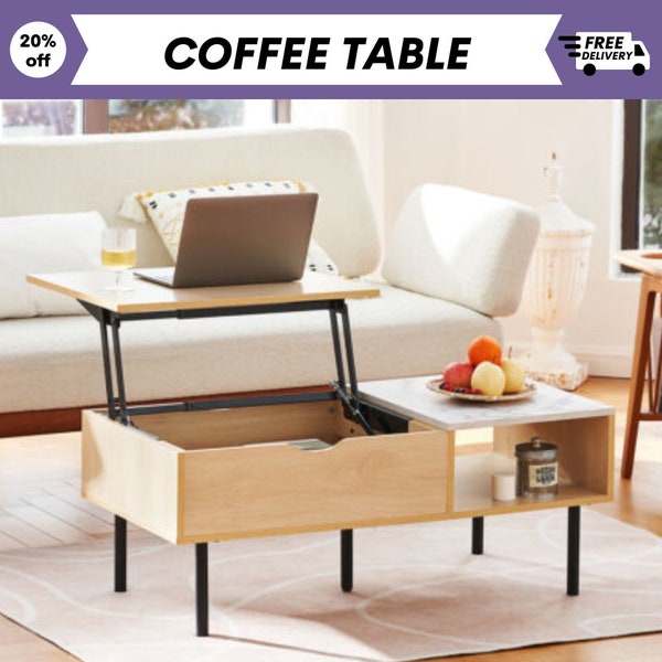 Lift Top Coffee Table With Storage - Etsy