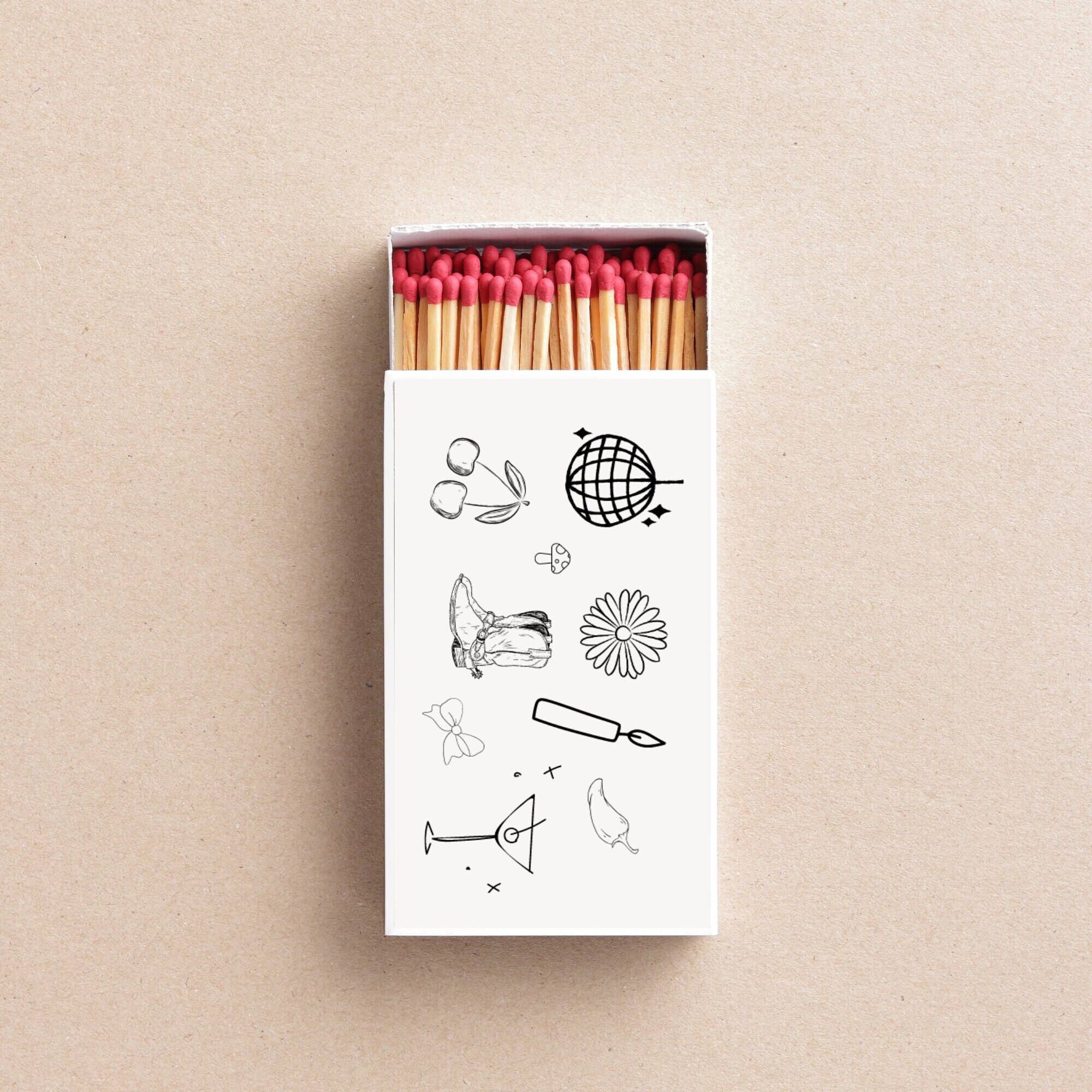 Customizable Matchbox Design, Matchbox Template, Personalized Matches ...