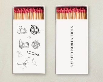 Customizable Matchbox Design, Matchbox Template, Personalized Matches ...