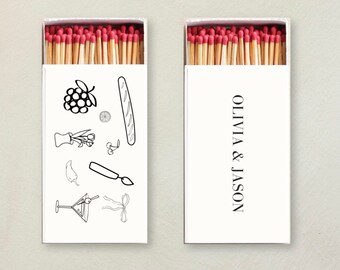 Customizable Matchbox Design, Matchbox Template, Personalized Matches ...