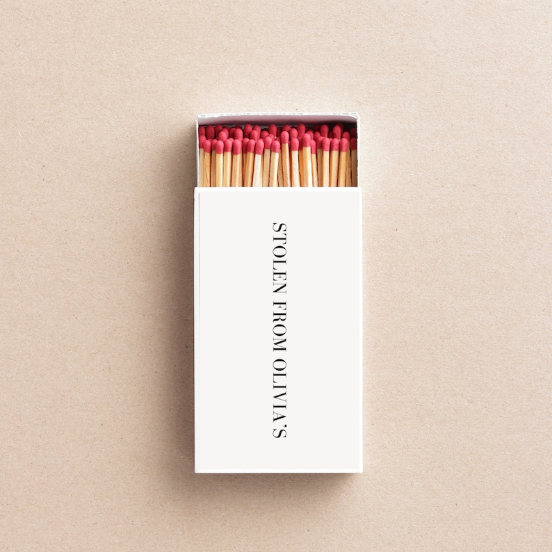 Customizable Matchbox Design, Matchbox Template, Personalized Matches ...