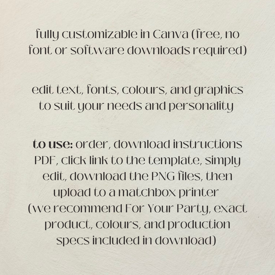 Customizable Matchbox Design, Matchbox Template, Personalized Matches ...