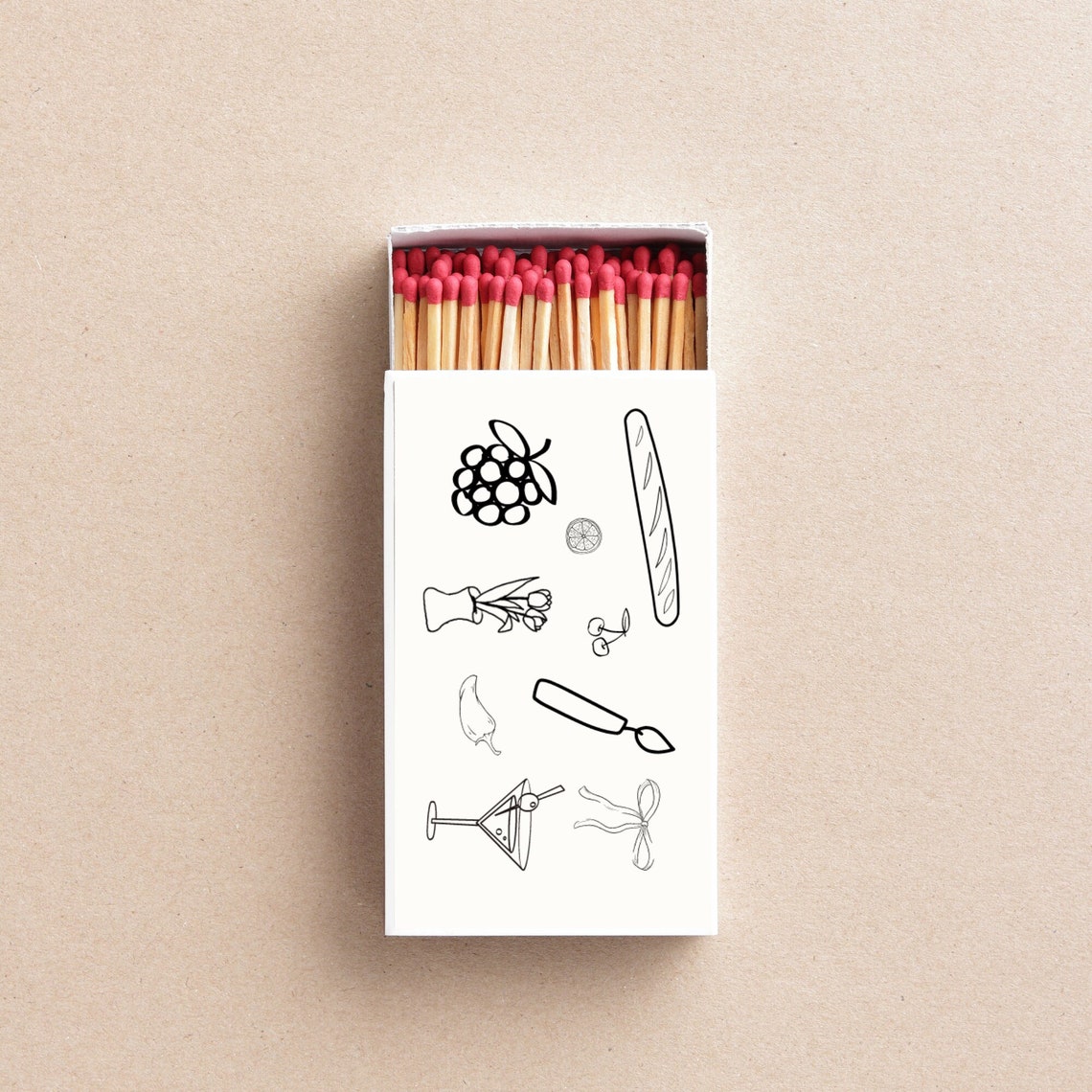 Customizable Matchbox Design, Matchbox Template, Personalized Matches ...