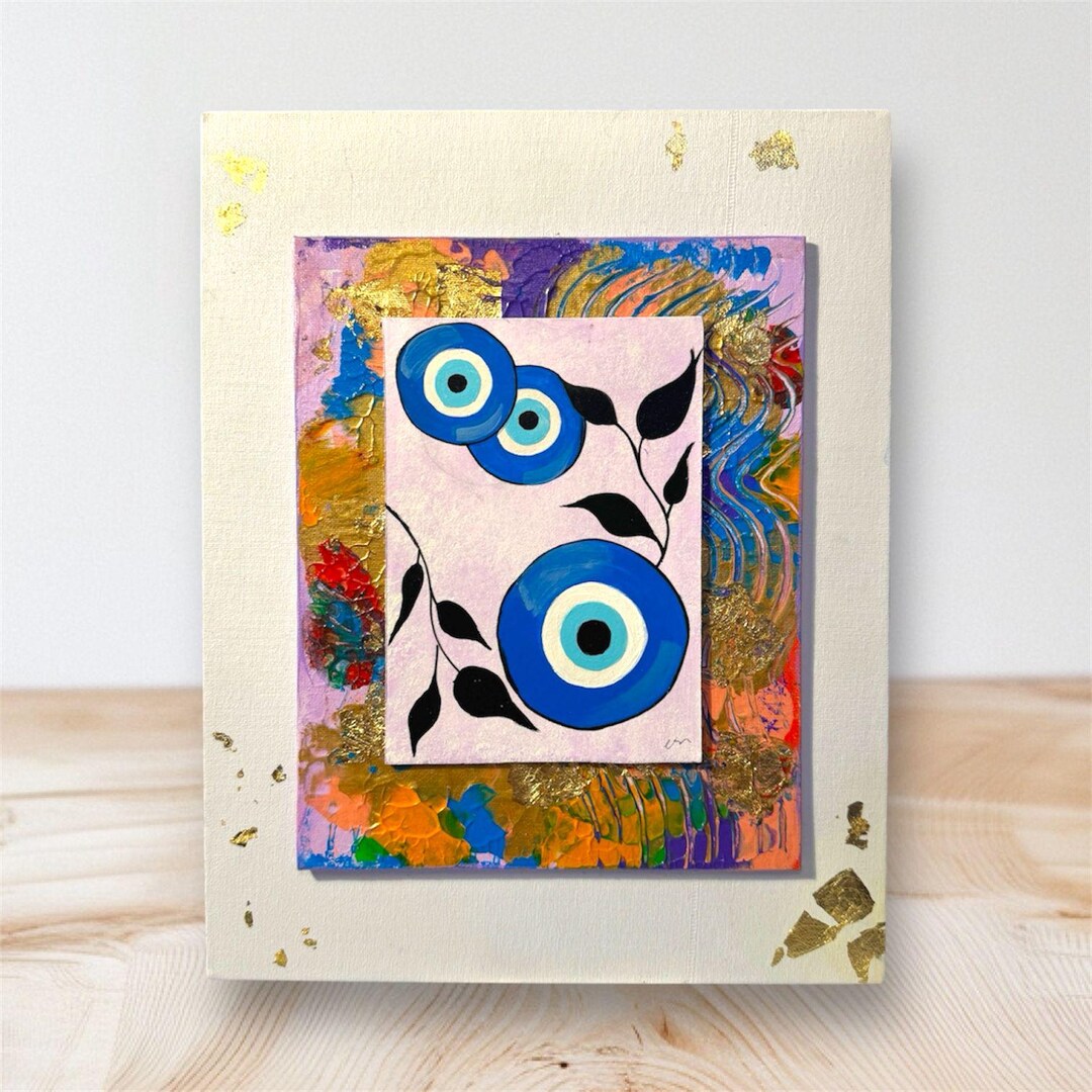 Original Abstract Evil Eye Painting - Etsy