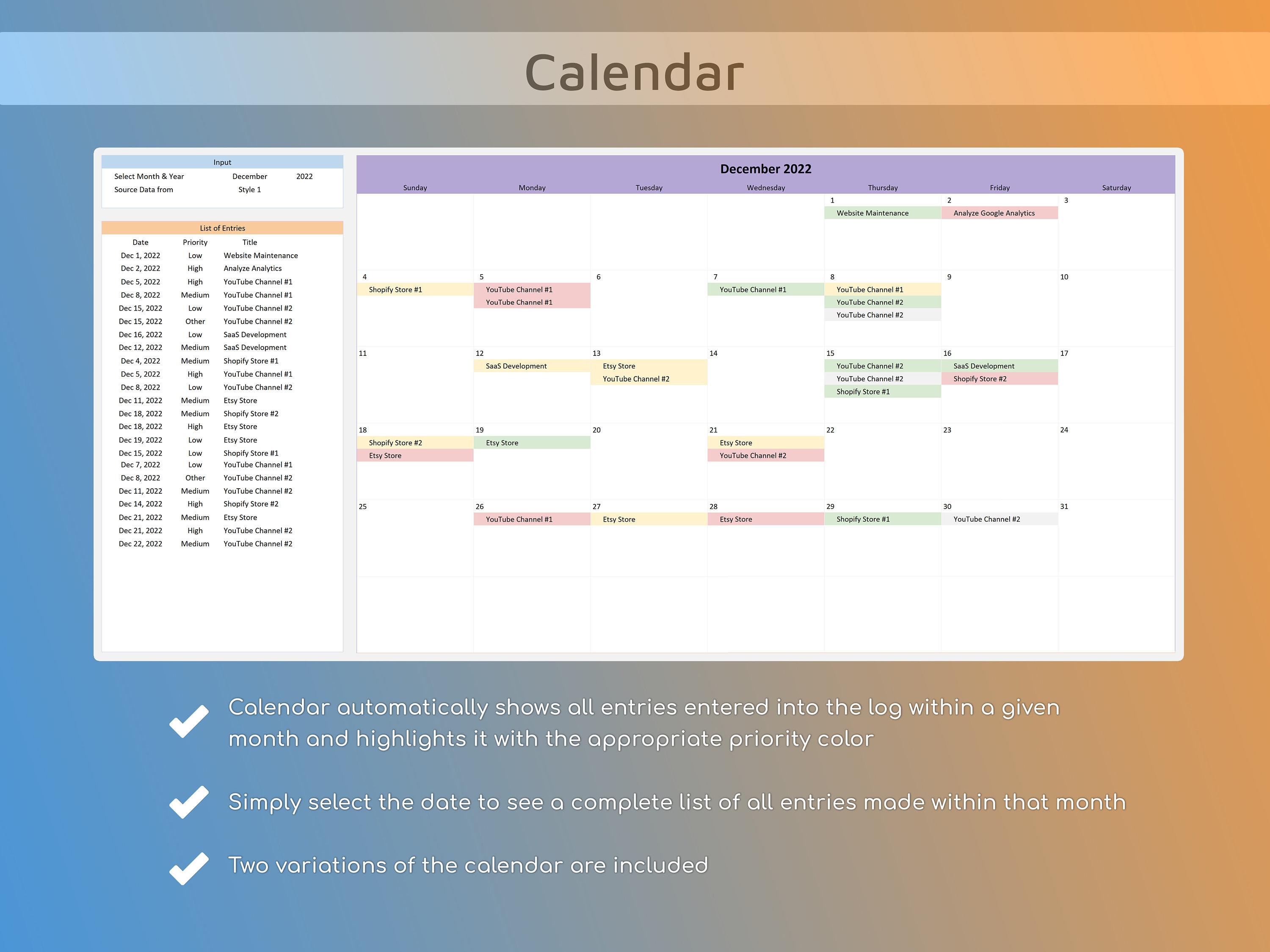 Kanban Board Excel Template | Task Tracker | Project Management | Gantt ...