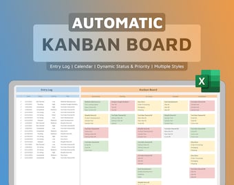 Kanban Board Excel Spreadsheet Task Priority Tracker Employee to Do List Google Sheet Project ...