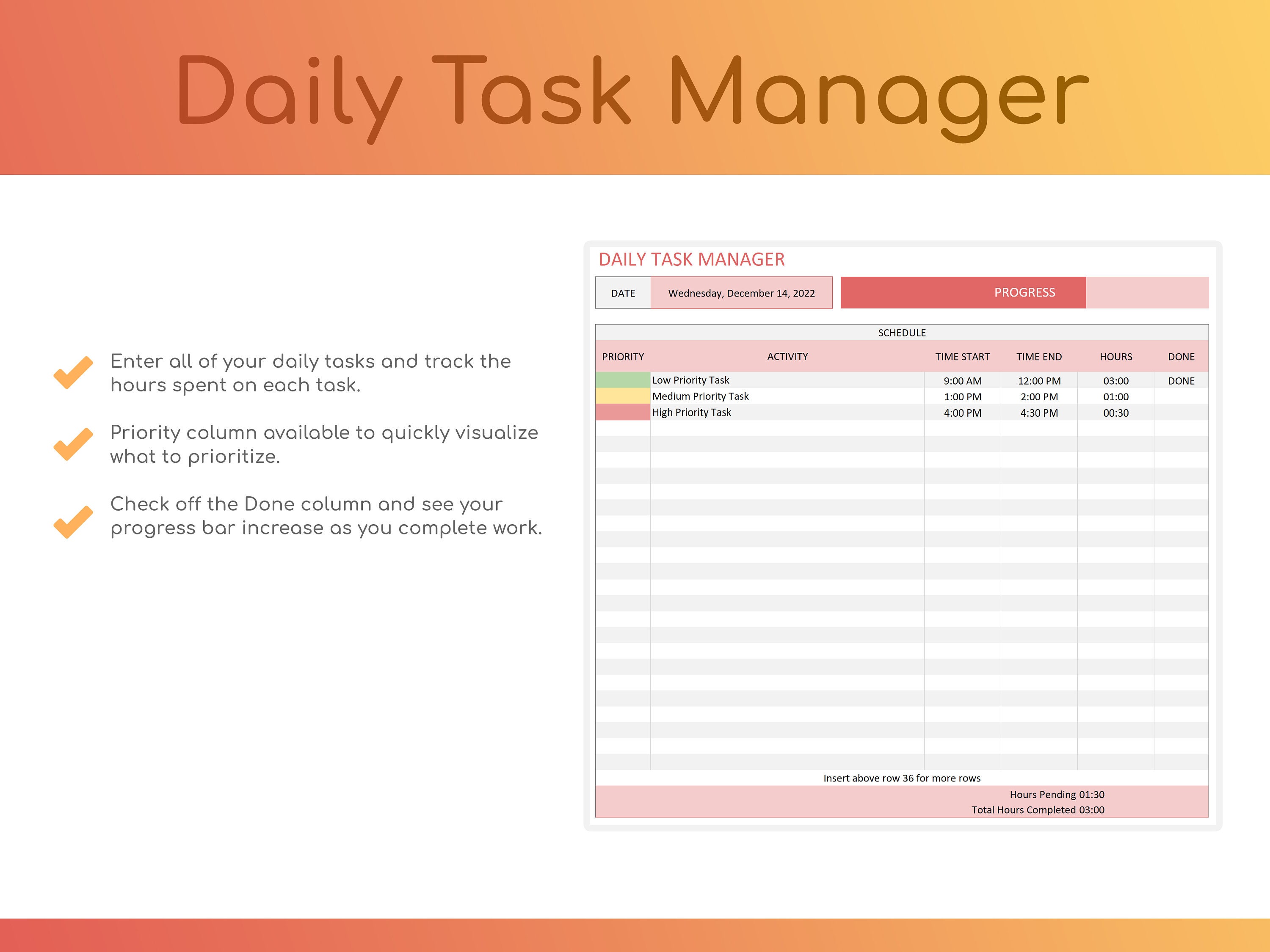 Project Management Dashboard | Excel Template | Automatic Dashboard ...