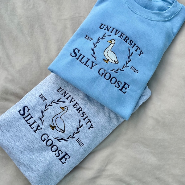 Blue Silly Goose University - Etsy