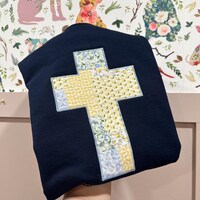 Cross Patchwork Hoodie - Etsy