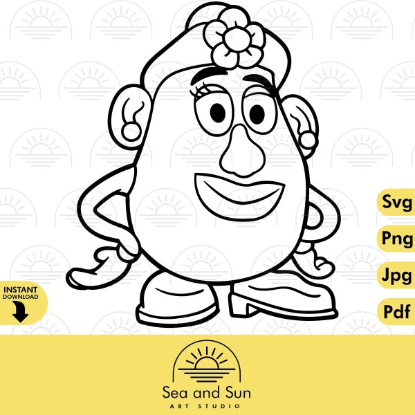 Mr Potato Head Clipart Png - Etsy