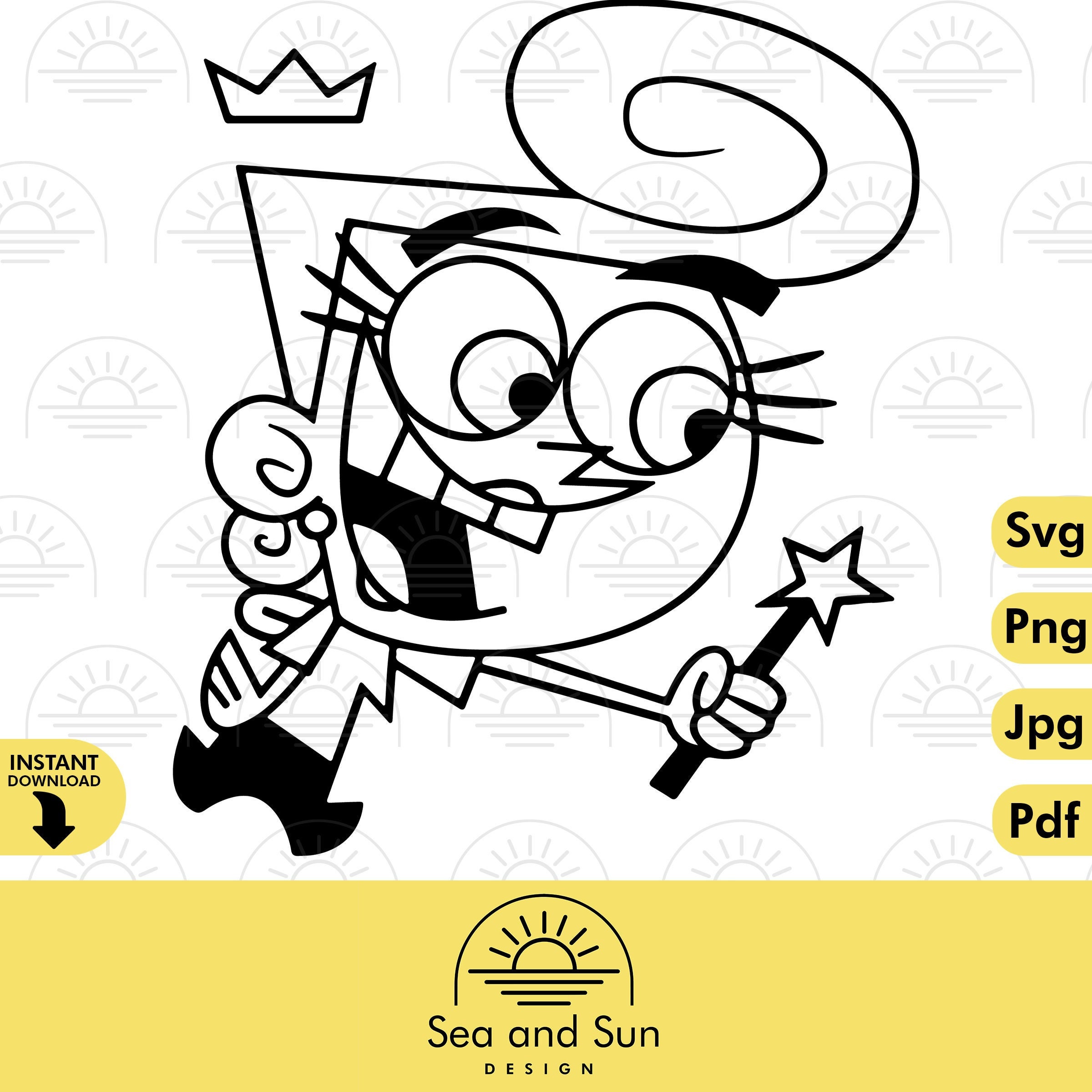 Vector Wanda Svg Clip Art Files Fairly Odd Parents Ears - Etsy Australia