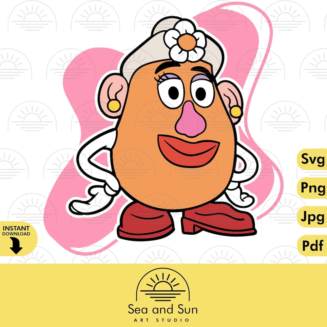 Sra. Potato Head Vector Toy Story Svg Woody Disneyland Orejas - Etsy España