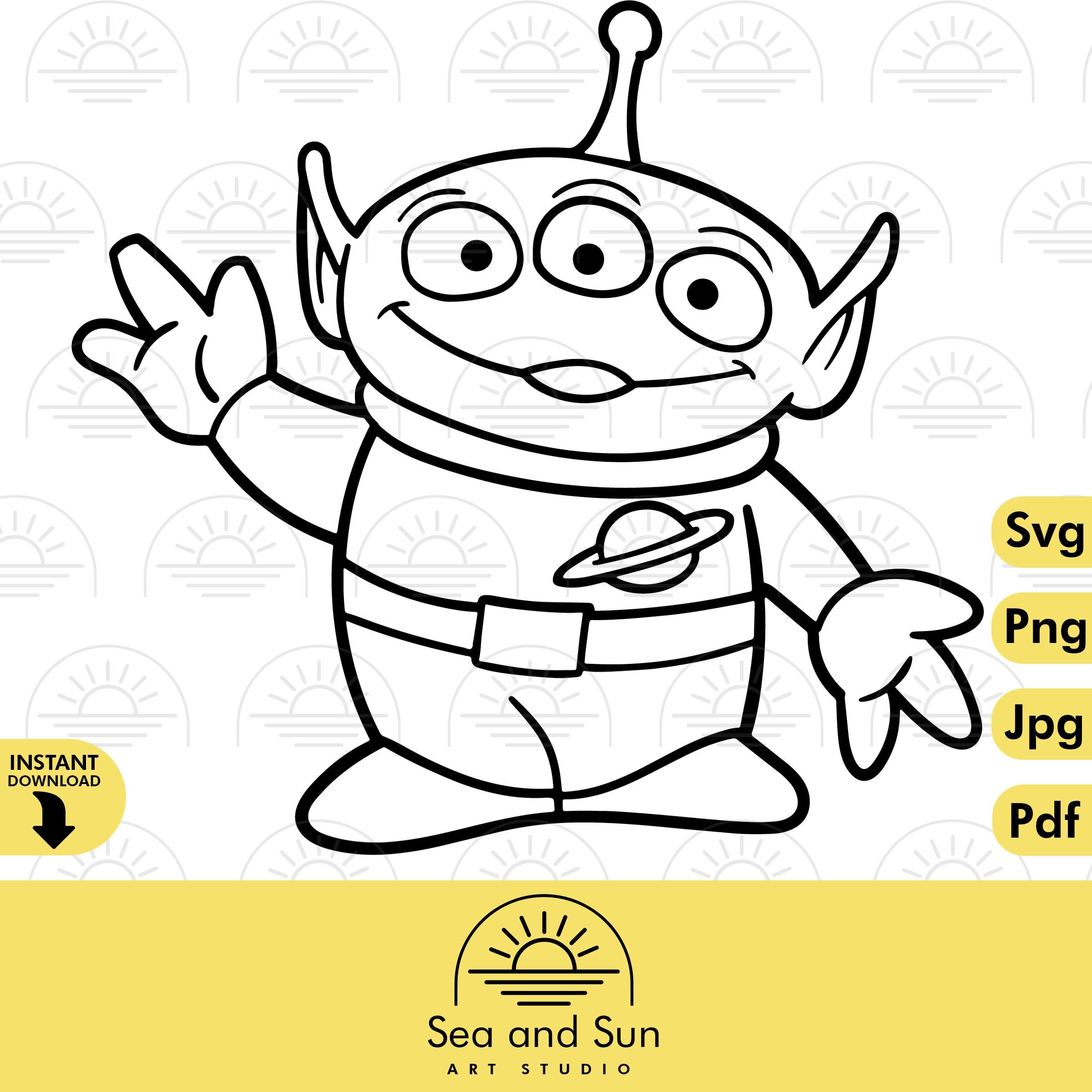Toy Story Alien Coloring Page
