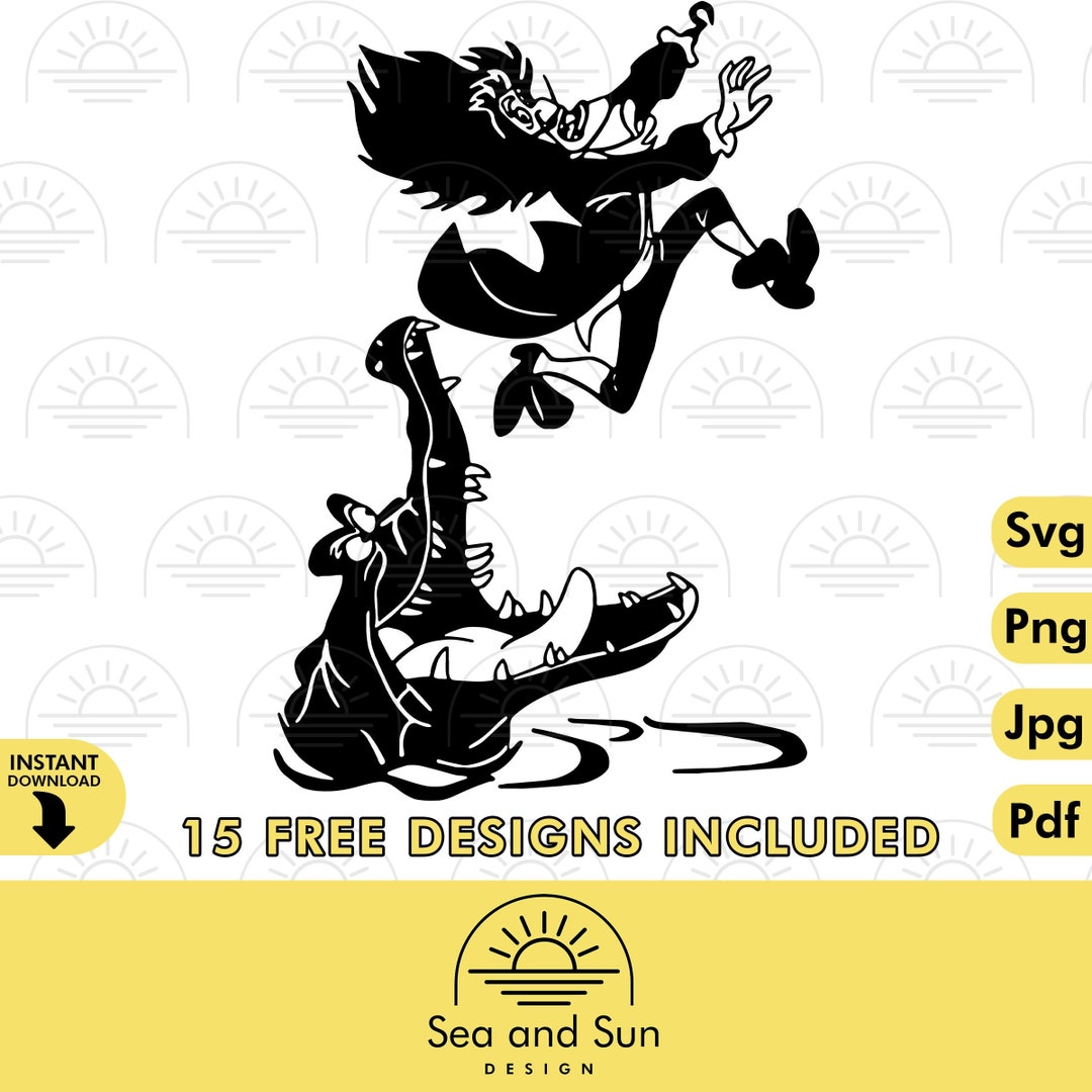 Captain Hook Peter Pan Svg Family Trip Svg Family Vacation - Etsy