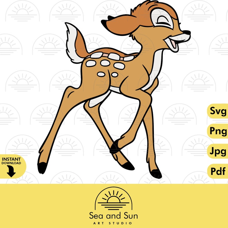 Bambi 4 Svg Clip art Files Bambi Icon Disneyland Ears - Etsy México