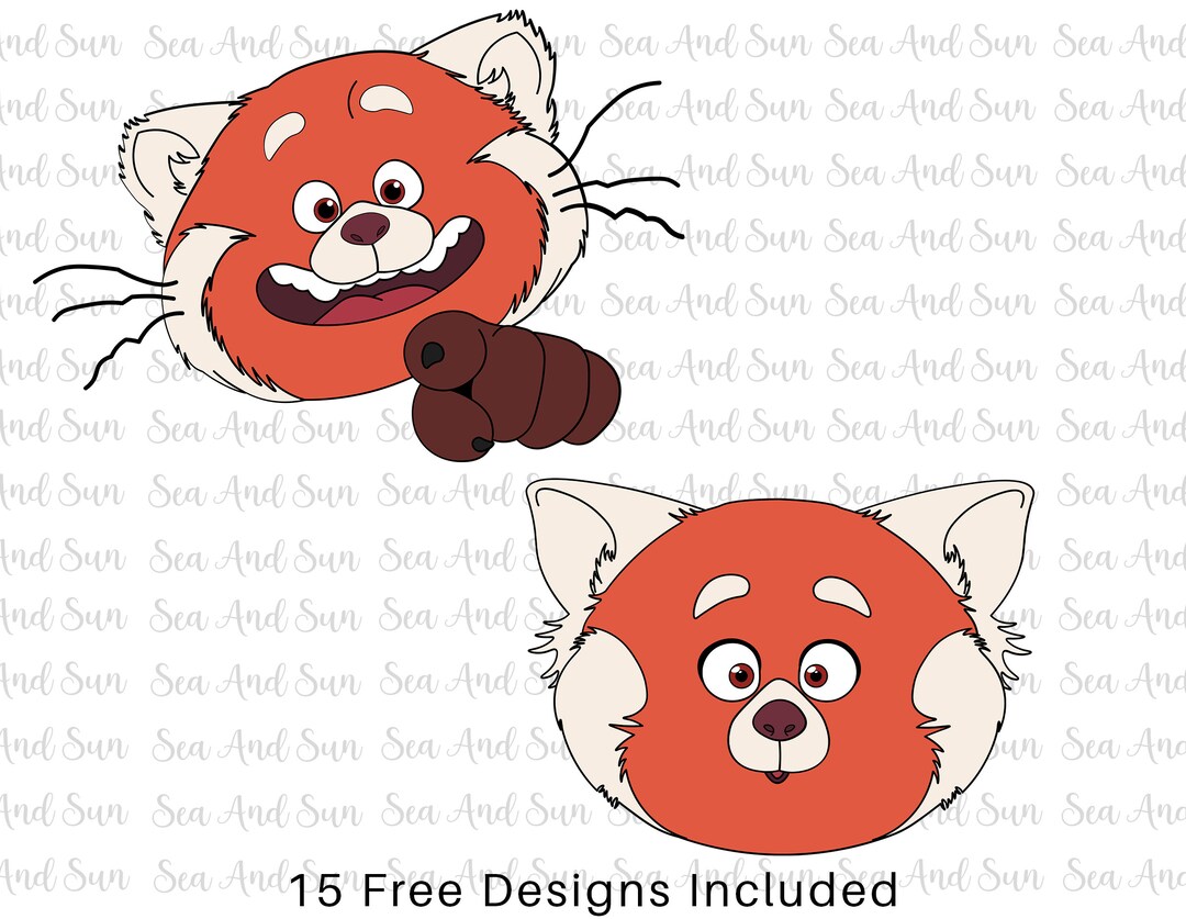 Bundle Red Panda SVG Mei Lee SVG Turning Red Svg Magical - Etsy