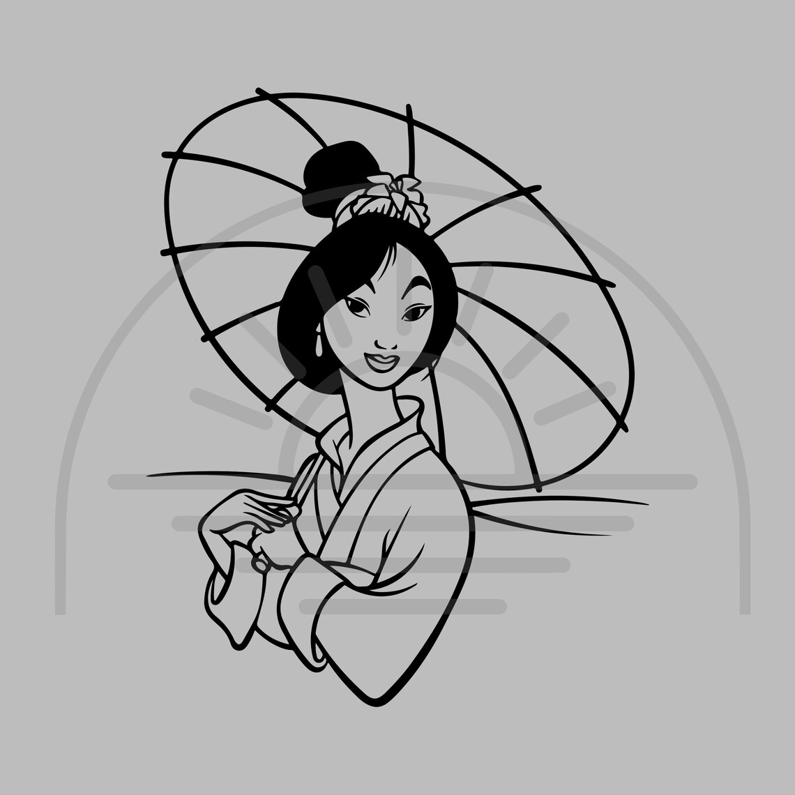 Mulan Princess Vector Svg Mulan Disneyland Ears Svg Png Clip - Etsy