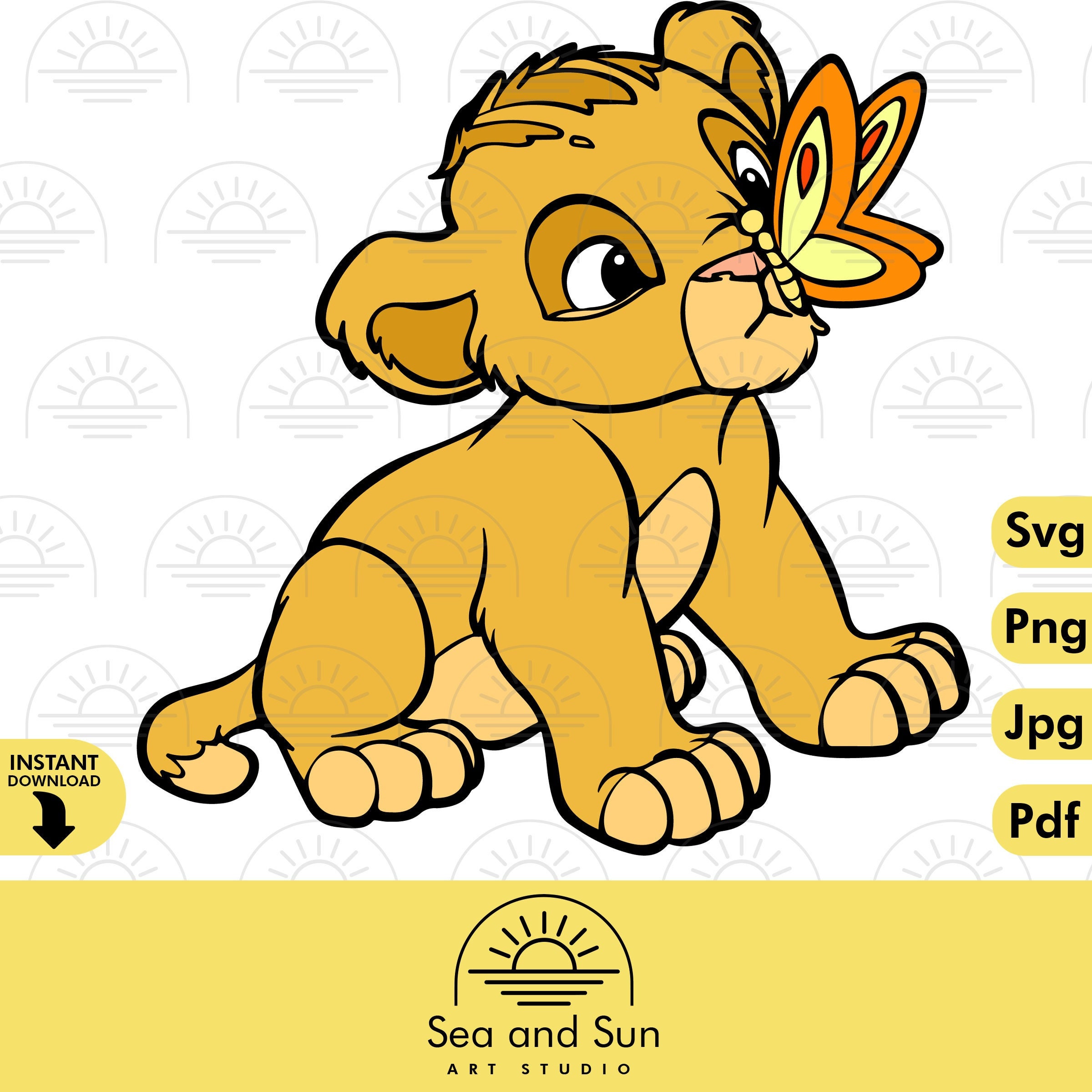Lion King Vector Svg Simba Disneyland Ears Svg Png the Lion - Etsy