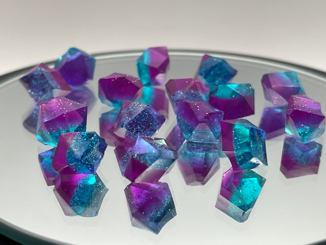 Wyrmspan Compatible Fluorite Colored Purple and Blue Resin Handmade ...