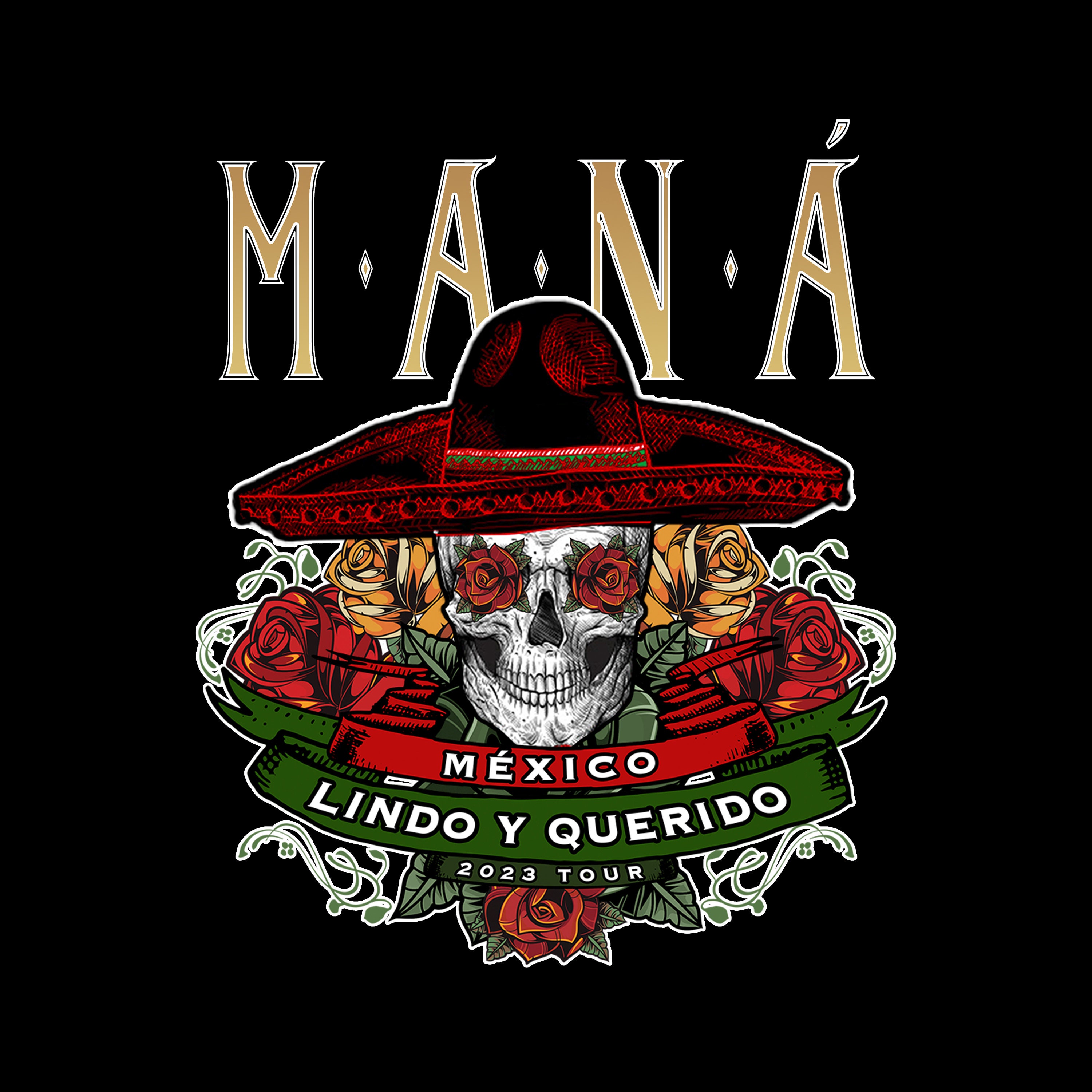 Maná México Lindo Y Querido Tour 2023 Png Maná Band Digital - Etsy Denmark