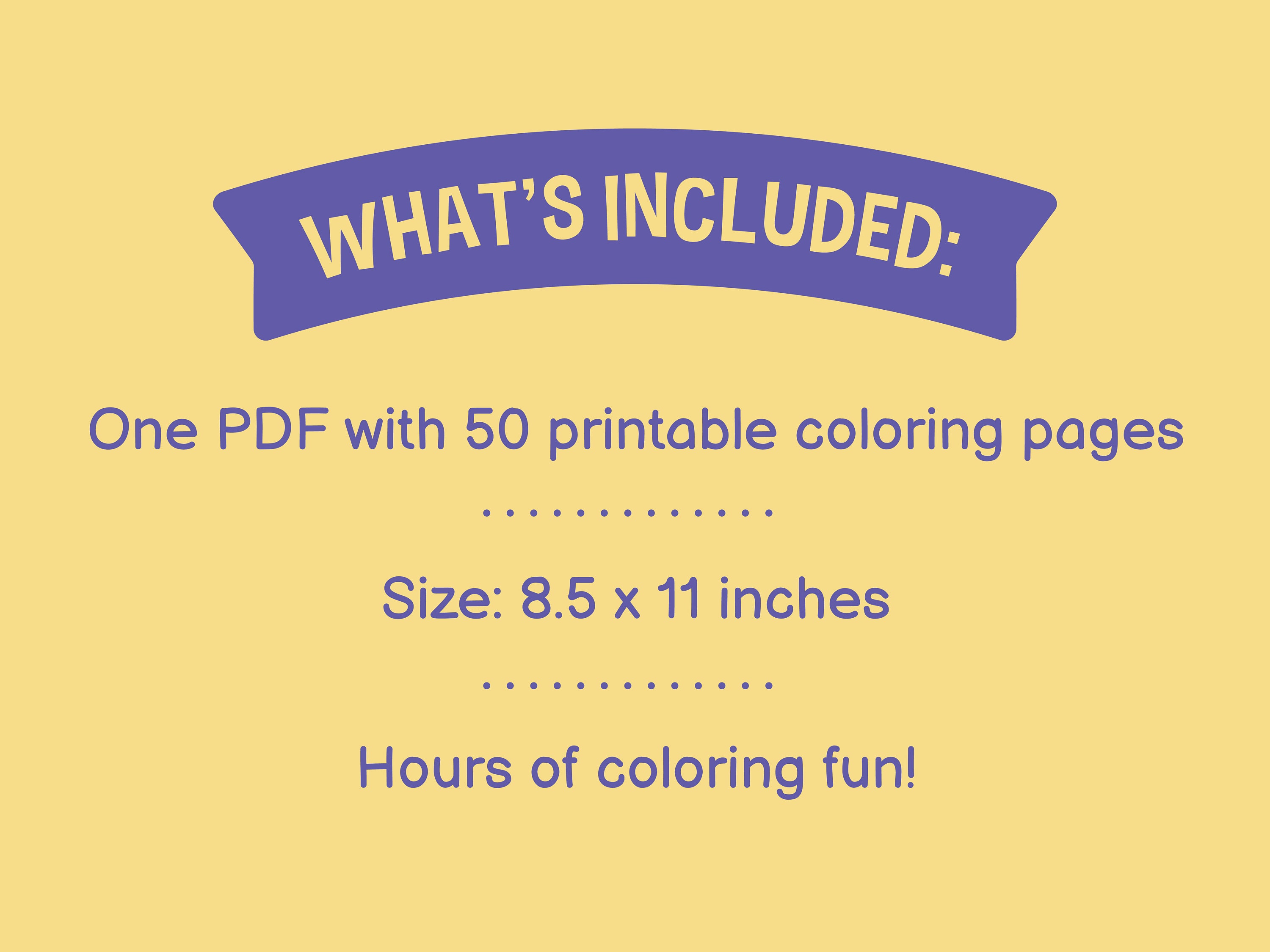 50 Big & Fun Coloring Pages for Toddlers, Kids Ages 1-4, Preschool ...