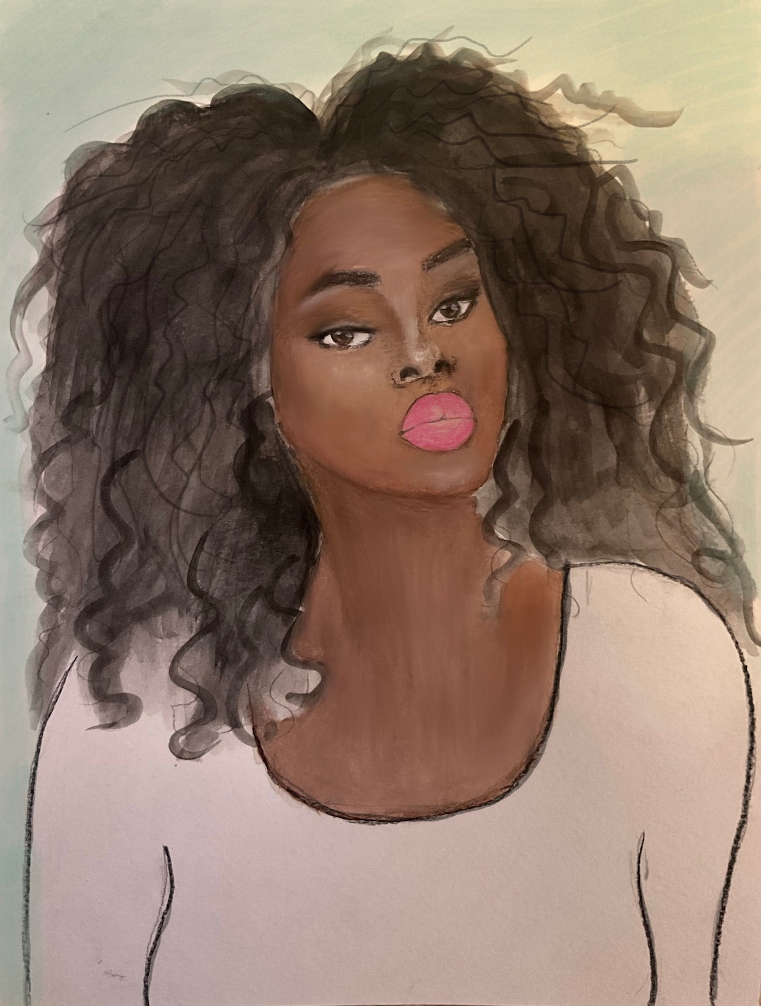 PORTRAIT- REBECCA- People of the City Collection ZAHSHERARTISTRY - Etsy