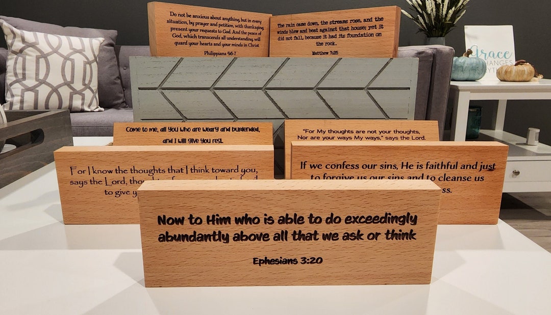 Custom Bible Verse Wood Sign - Etsy