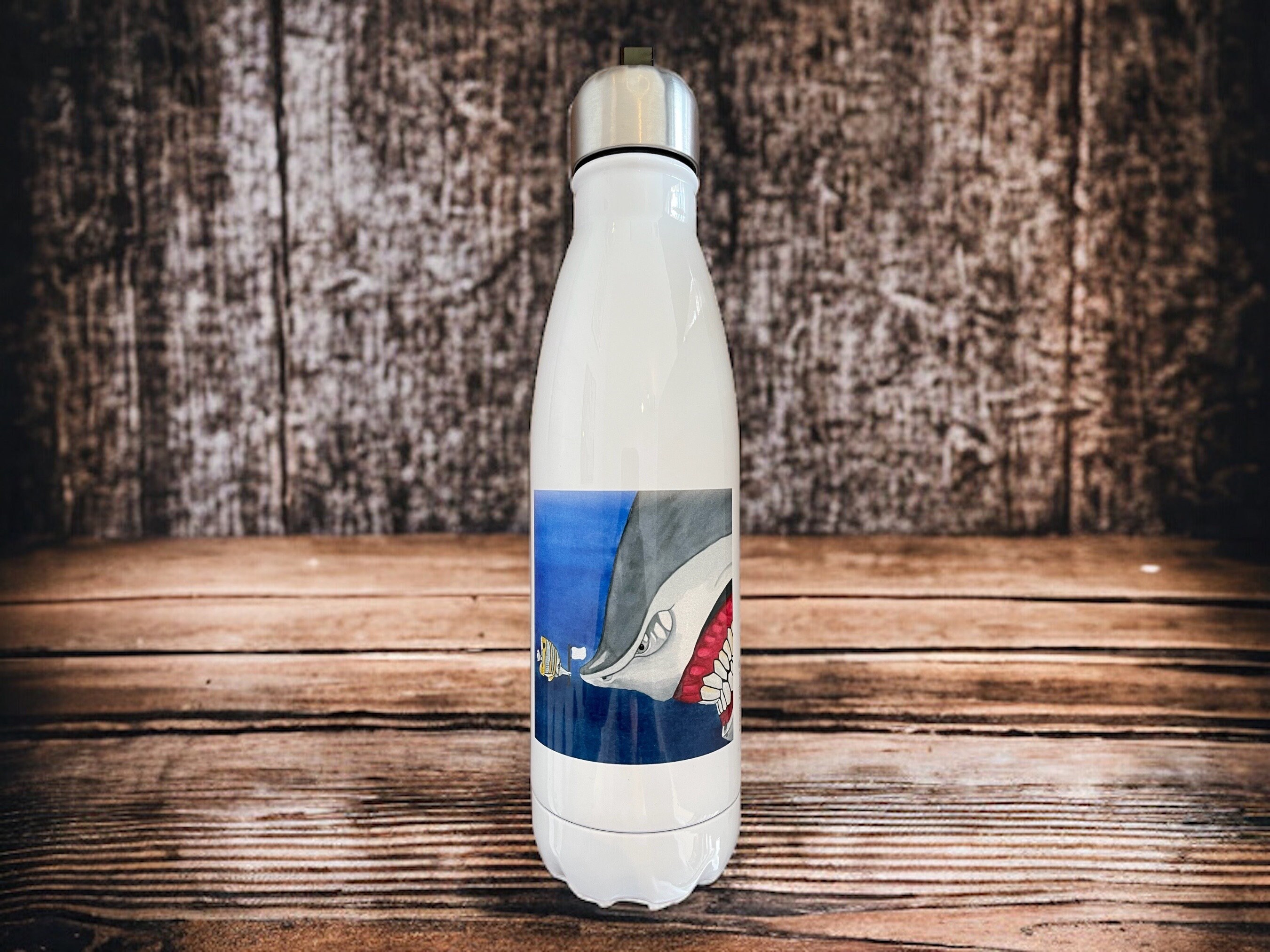 Shark Reusable Water Bottle, Shark Gifts, Jaws Water Bottle, Water ...