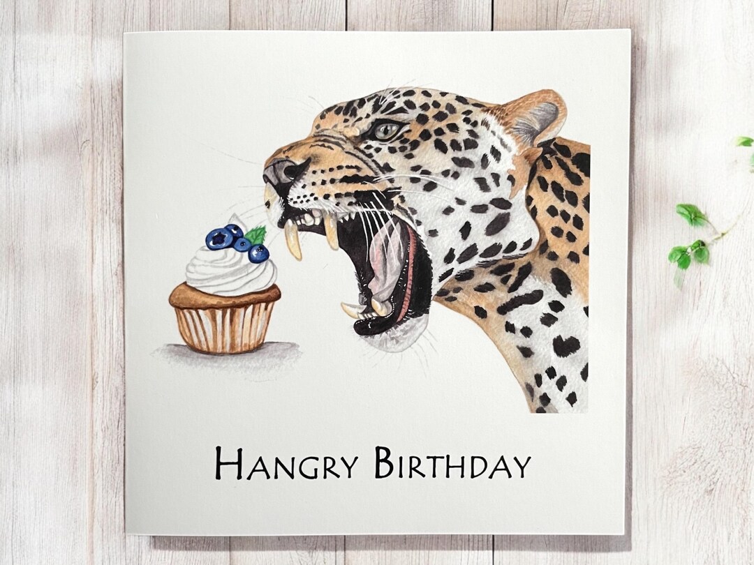 Animal Birthday Cards, Leopard Birthday Cards, Funny Leopard Birthday ...