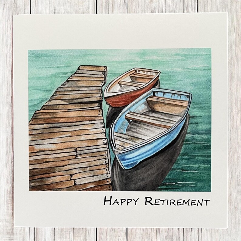 Boat Birthday Card, Retirement Cards, Retirement Boat Card, Boat ...