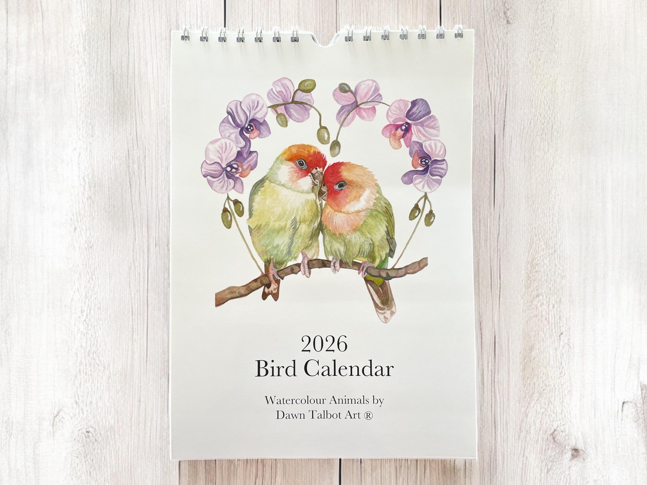 Bird Calendar, 2026 Bird Calendar, Owl Calendar, Seagull Calendar ...