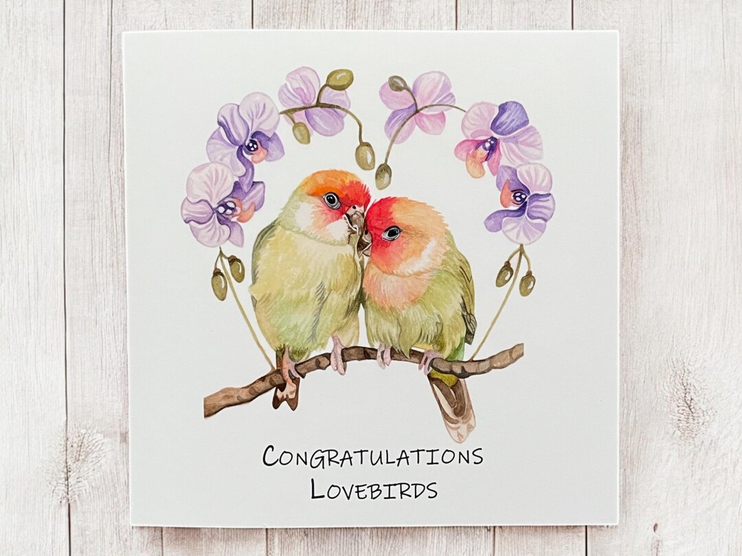Wedding Cards, Lovebirds Wedding Cards, Congratulations Wedding Cards ...