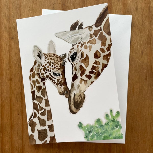 Giraffe Card - Etsy UK