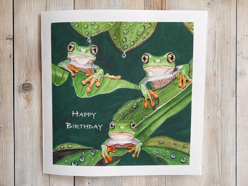 Frog Birthday Card, Personalised Frog Card, Personalised Birthday Cards ...