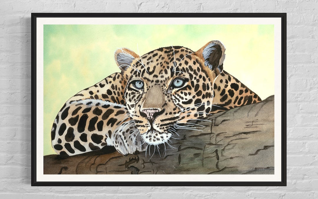 Leopard Prints, Leopard Painting Watercolour, Leopard Decor for Home ...