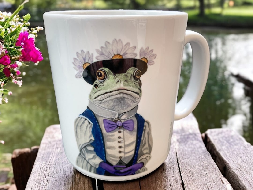 Frog Mug, Frog Coffee Mug, Funny Frog Gifts, Frog Gifts, Frog Art, Frog ...