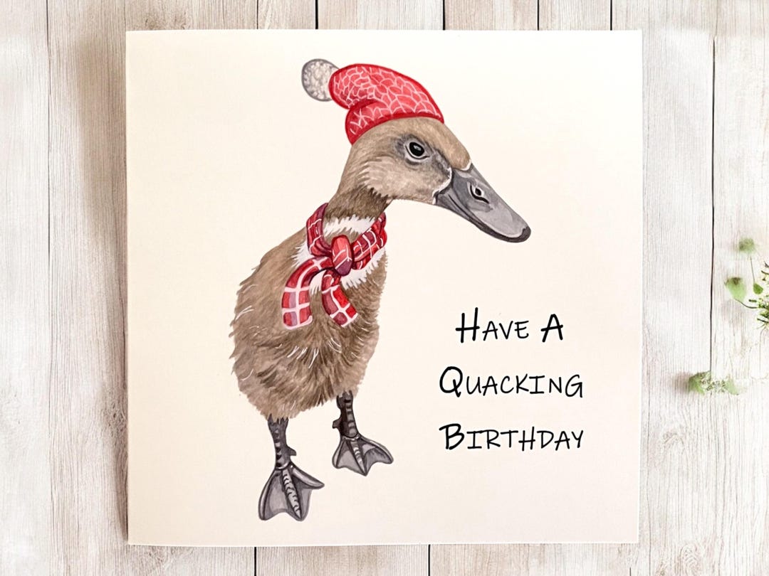 Duck Birthday Cards, Cute Duck Cards, Duck Lover Cards, Indian Runner ...