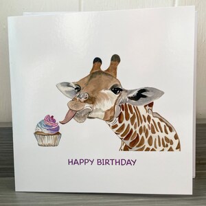 Giraffe Birthday Card Giraffe Card Birthday Cards Birthday - Etsy