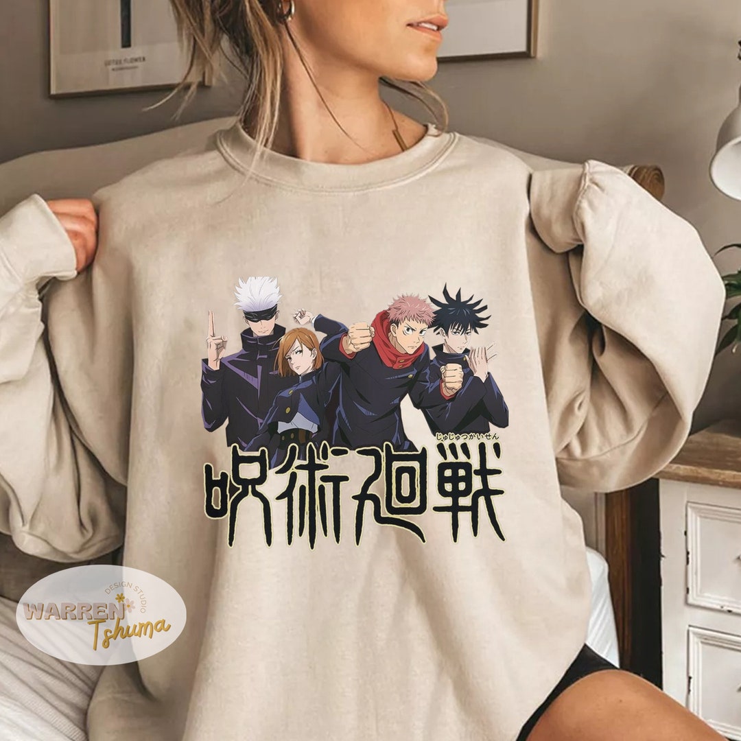 JJK Squad Shirt, Satoru Goho Itadori Megumi Nobara Shirt, JJK Anime ...
