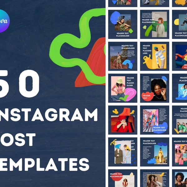Instagram Magazine Template - Etsy