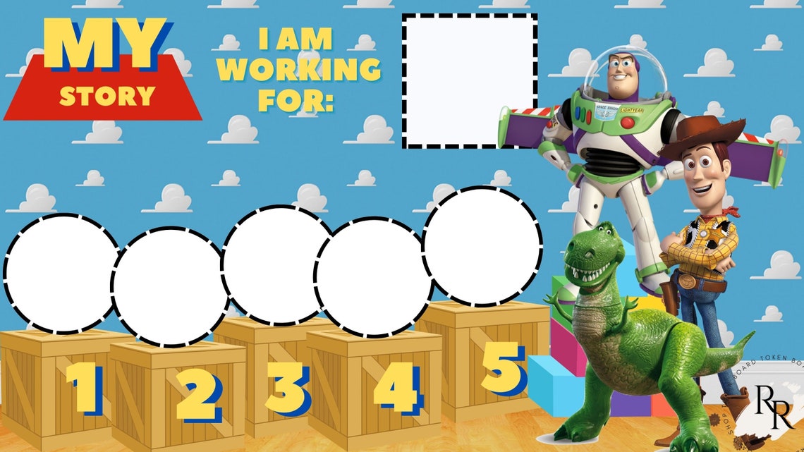 Toy Story Token Board - Etsy