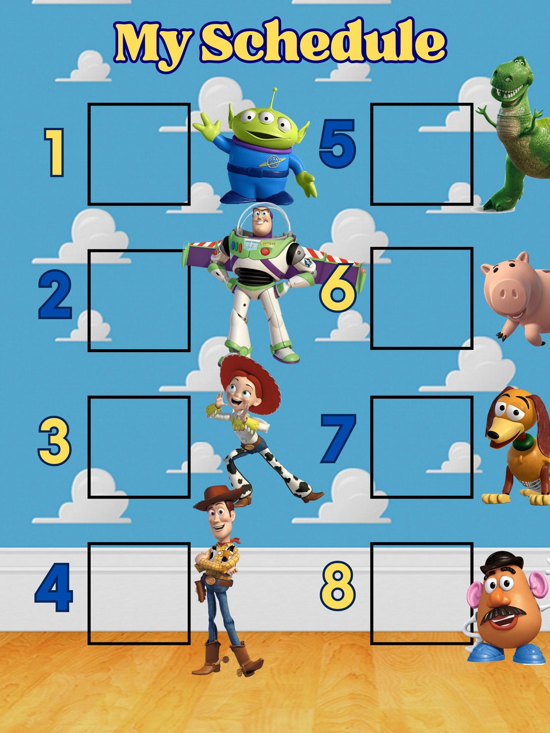Toy Story Visual Schedule - Etsy