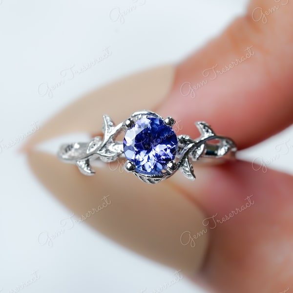 Leaf Engagement Ring - Etsy