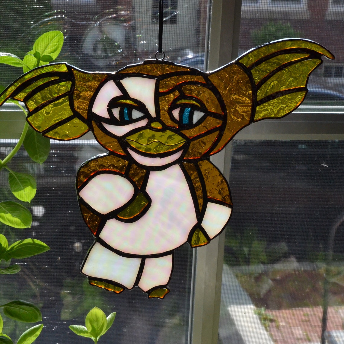 Stained Glass, GIZMO From Gremlins, Window Pannel, Sun Catcher 8x8 Hand ...