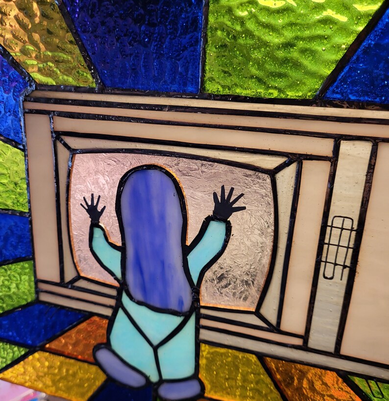 Stained Glass POLTERGEIST - 12 X10" Window Pannel| Sun Catcher | Hand ...