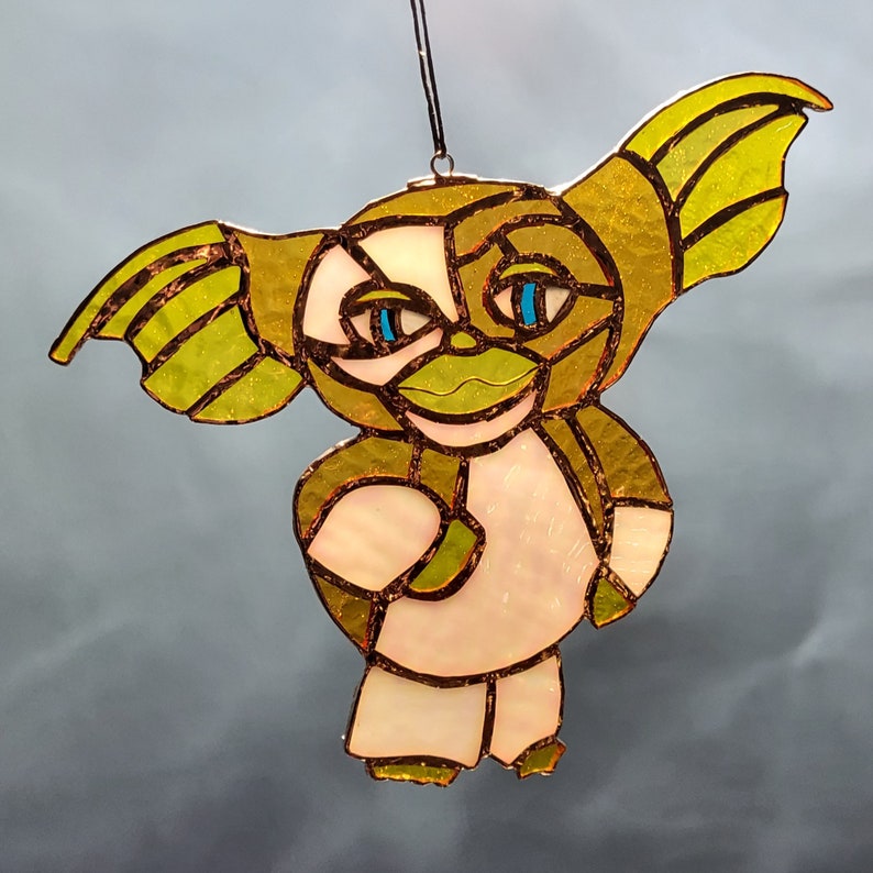 Stained Glass, GIZMO From Gremlins, Window Pannel, Sun Catcher 8"x8 ...