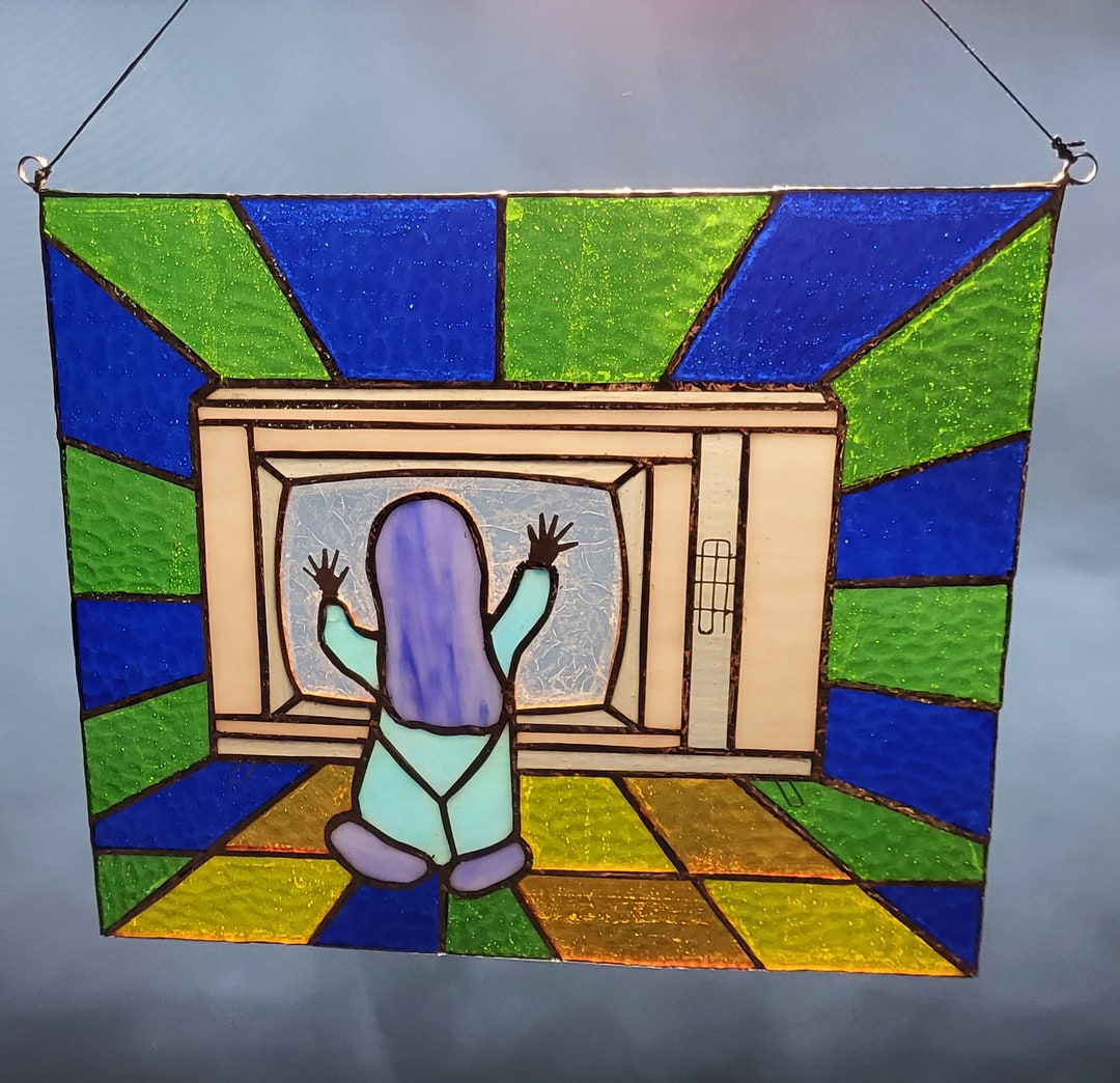 Stained Glass POLTERGEIST 12 X10 Window Pannel Sun Catcher Hand Made ...