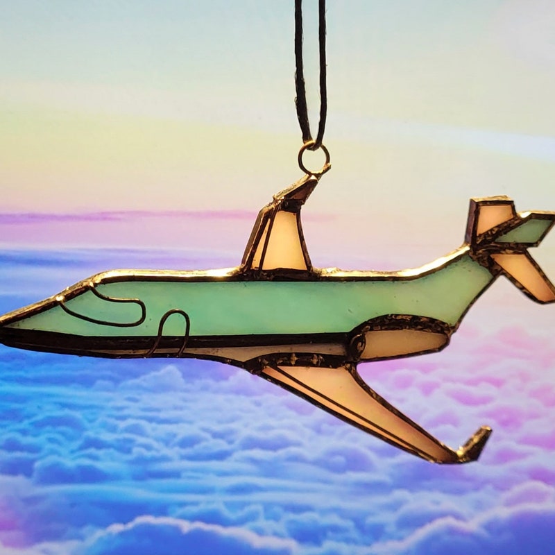 Stained Glass Airplane - Etsy