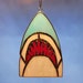Handmade Stained Glass JAWS Great White Shark 3.5 Tall Holliday ...
