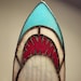 Handmade Stained Glass JAWS Great White Shark 3.5 Tall Holliday ...